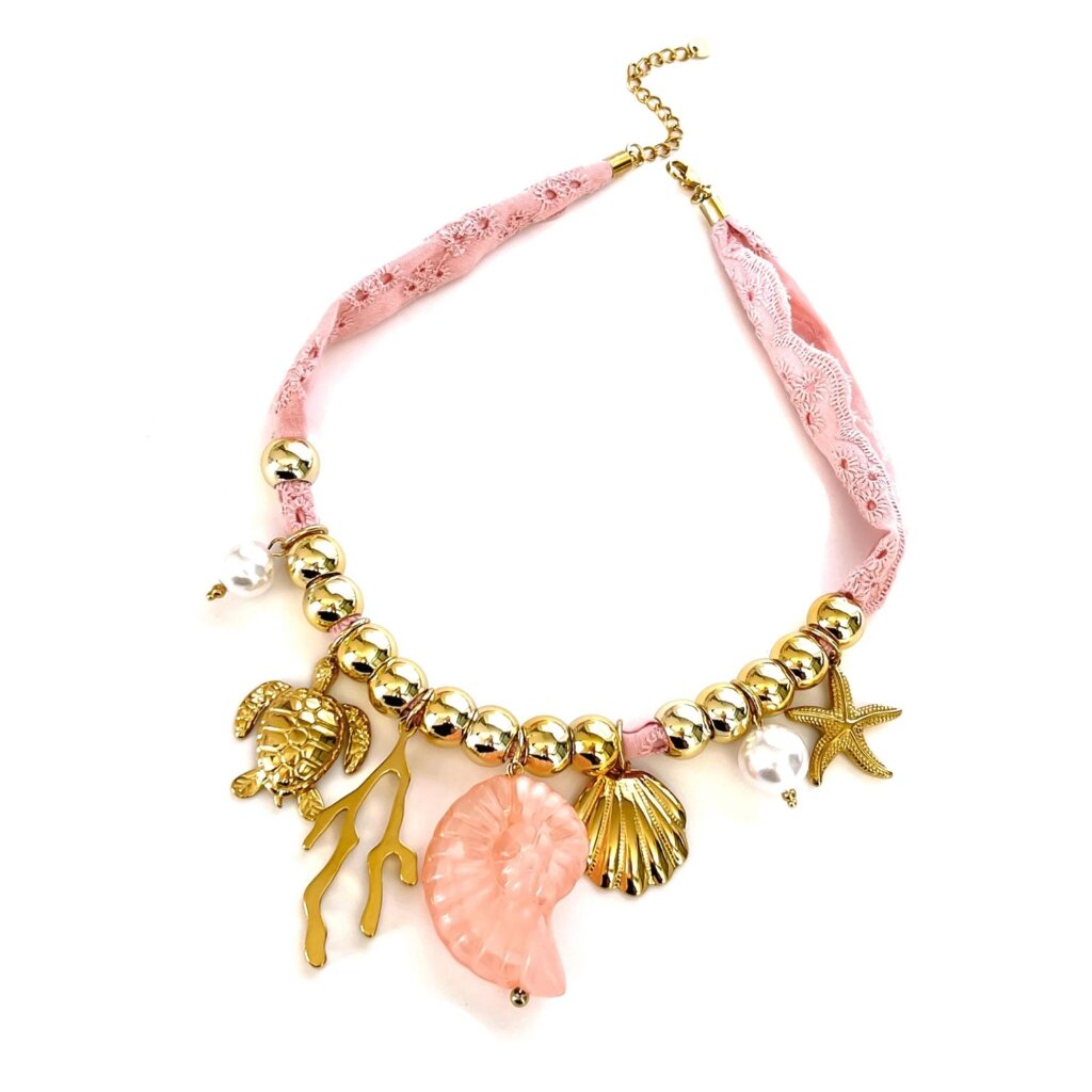 Летнее Ожерелье С Подвеской В Виде Морской Звезды, Вдохновленное Океаном, Регулируемое Керамическое Ожерелье С Подвеской В Виде Морской Звезды, Легкое Для Пляжных Нарядов, Подарков