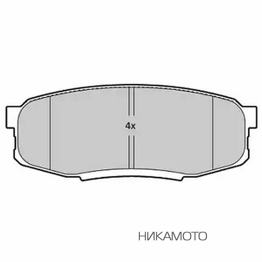 FREMAX FBP1818 колодки дисковые задние!\ Toyota Land Cruiser 4.7 V8/4.5D V8 08>