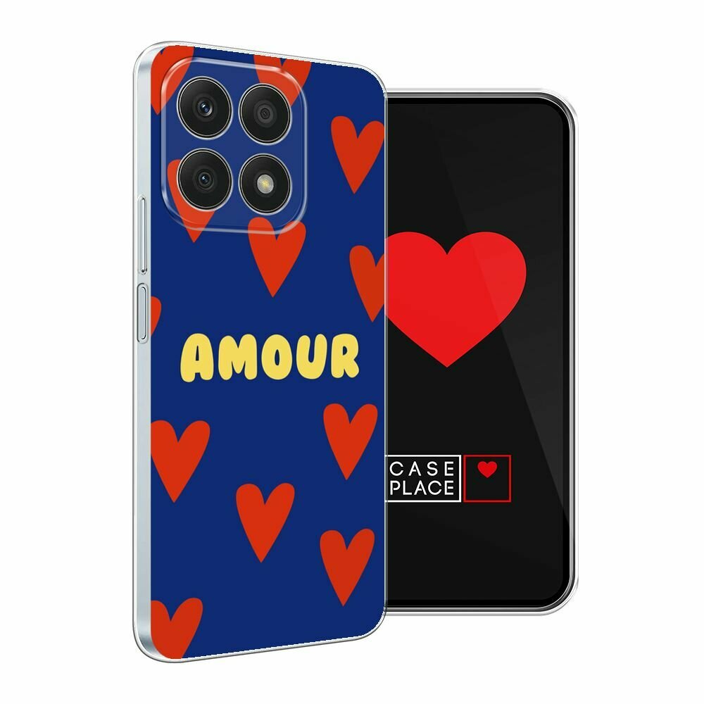 Чехол на Honor X8A / Хонор X8A с принтом "Amour art - 14 февраля" — фото 1