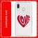 Чехол на Samsung Galaxy A40 / Самсунг Галакси А40 с принтом "Love heart 2 - 14 ф...