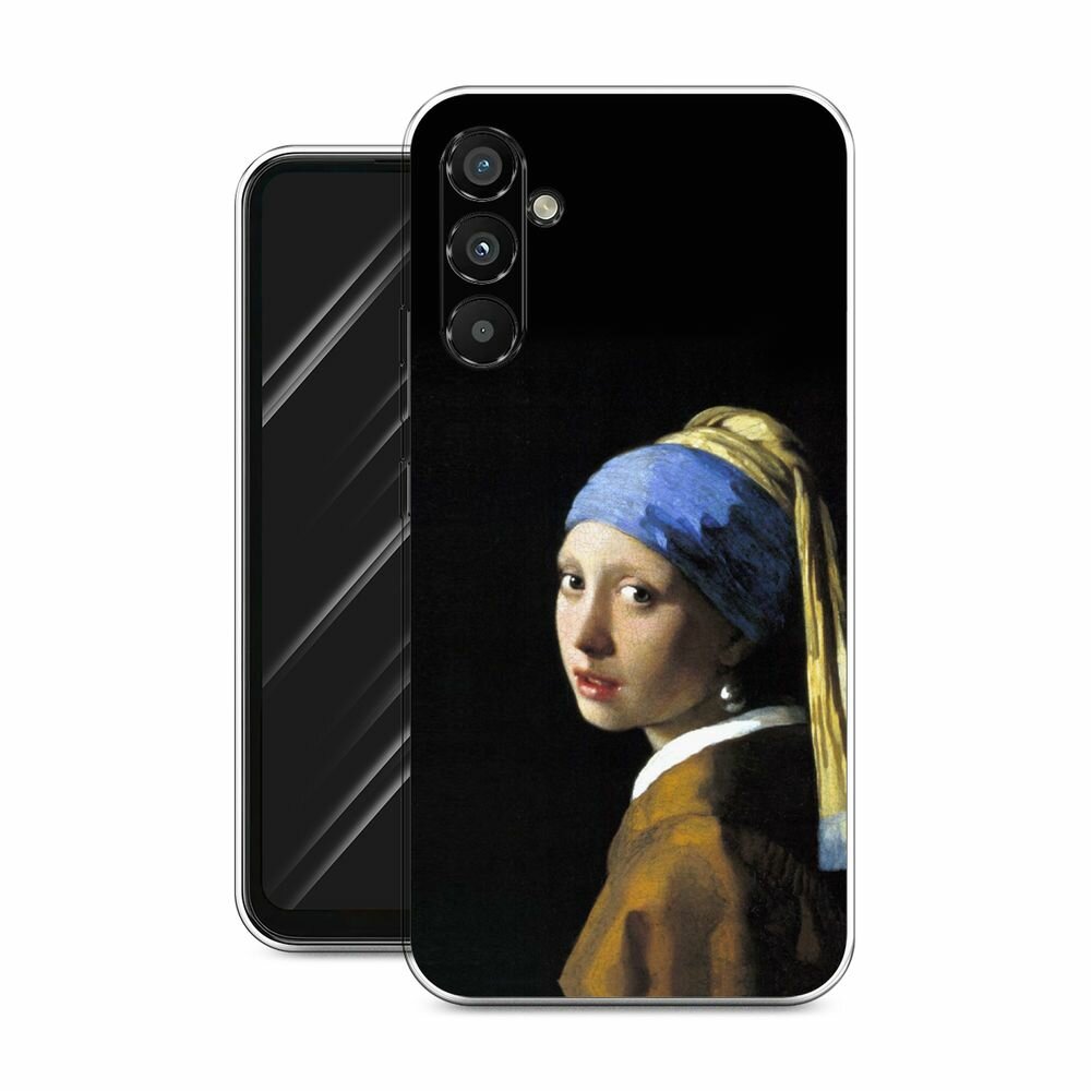 Чехол на Samsung Galaxy A34 / Самсунг A34 с принтом "Девушка с жемчужной сережкой" — фото 1