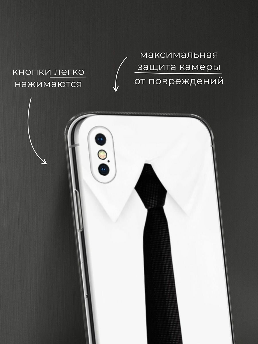 Чехол на Apple iPhone XS Max / Айфон XS Max с принтом "Галстук" — фото 1