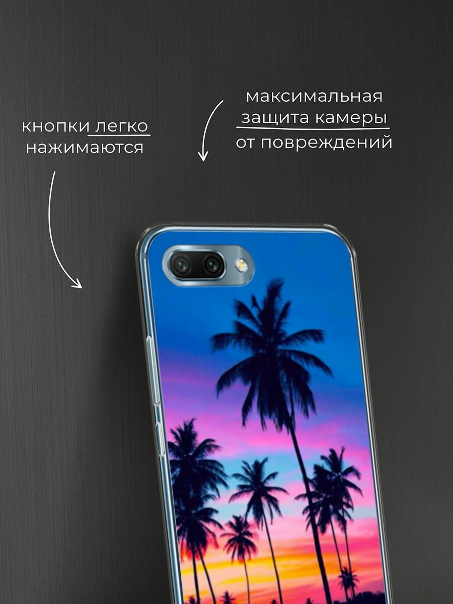 Силиконовый чехол на Honor 10 / Хонор 10 с принтом "Закат 5" — фото 1
