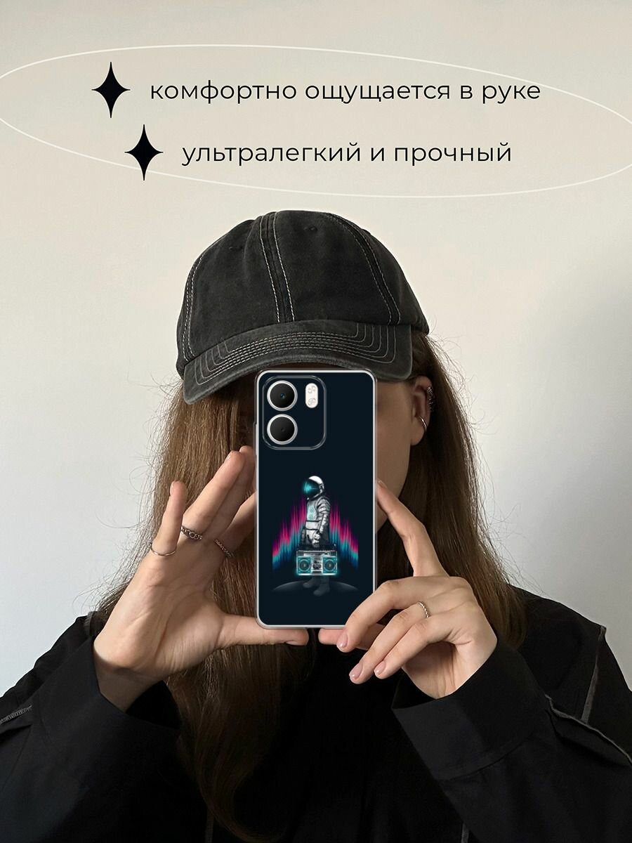 Чехол на Oppo A5x / Оппо А5x с принтом "Космическая вечеринка" — фото 1