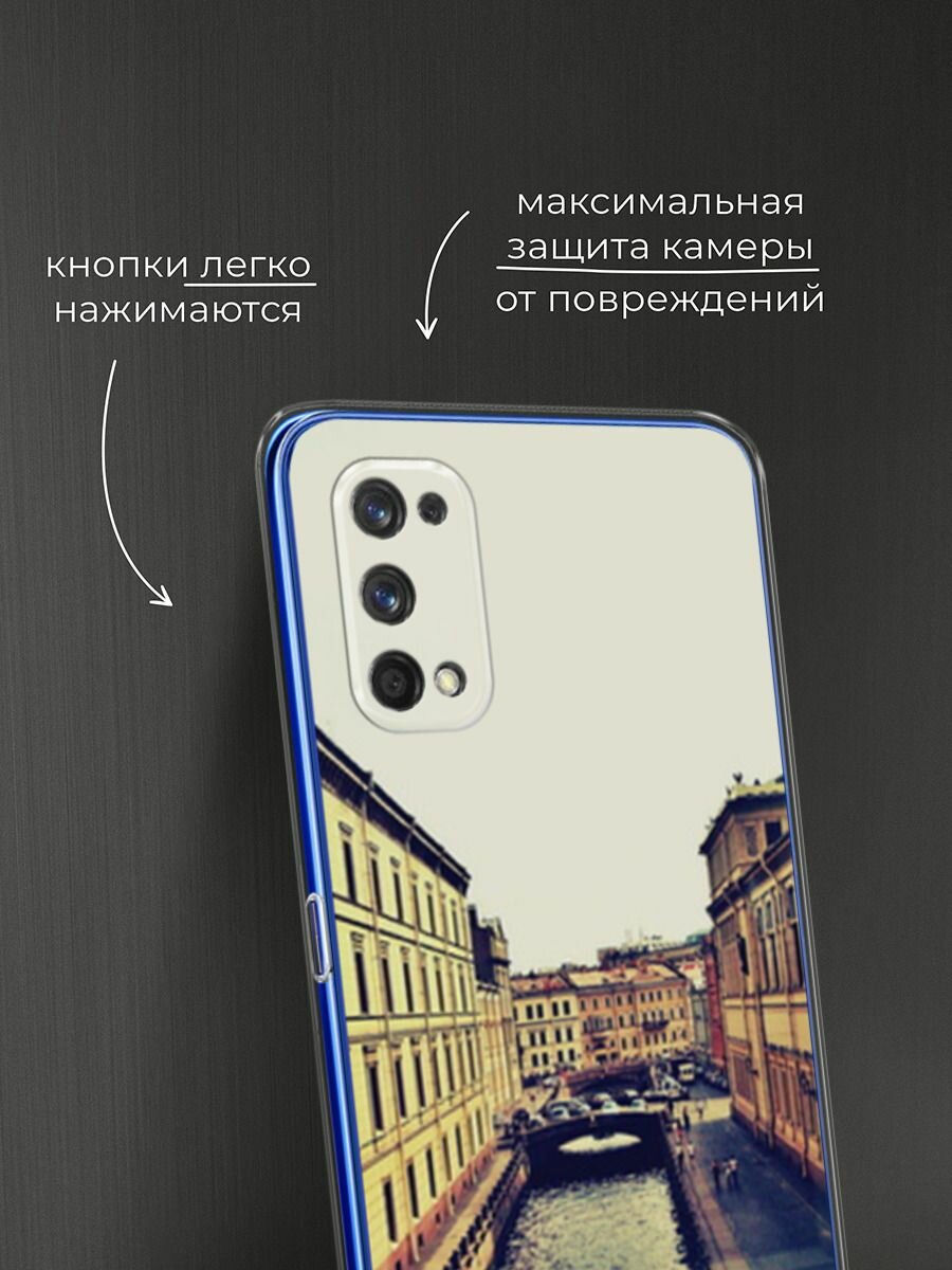 Чехол на Realme 7 Pro / Реалми 7 Про с принтом "Санкт-Петербург" — фото 1