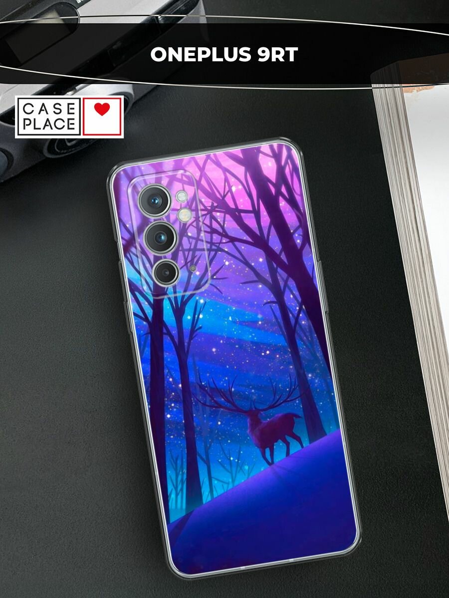 Чехол на OnePlus 9RT / ВанПлас 9RT с принтом "Северный олень"
