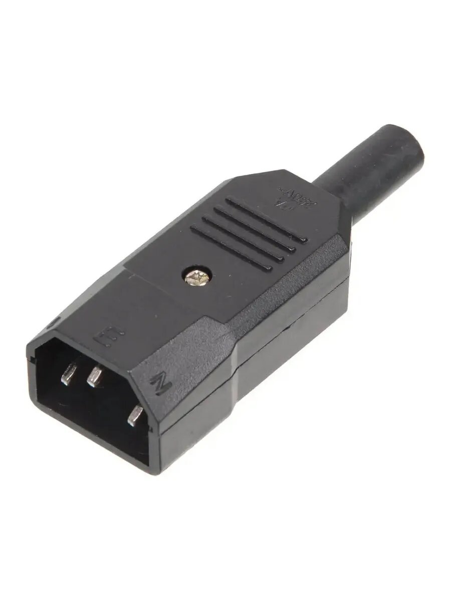 Вилка электрическая разборная C14 3 PIN 250В 10А
