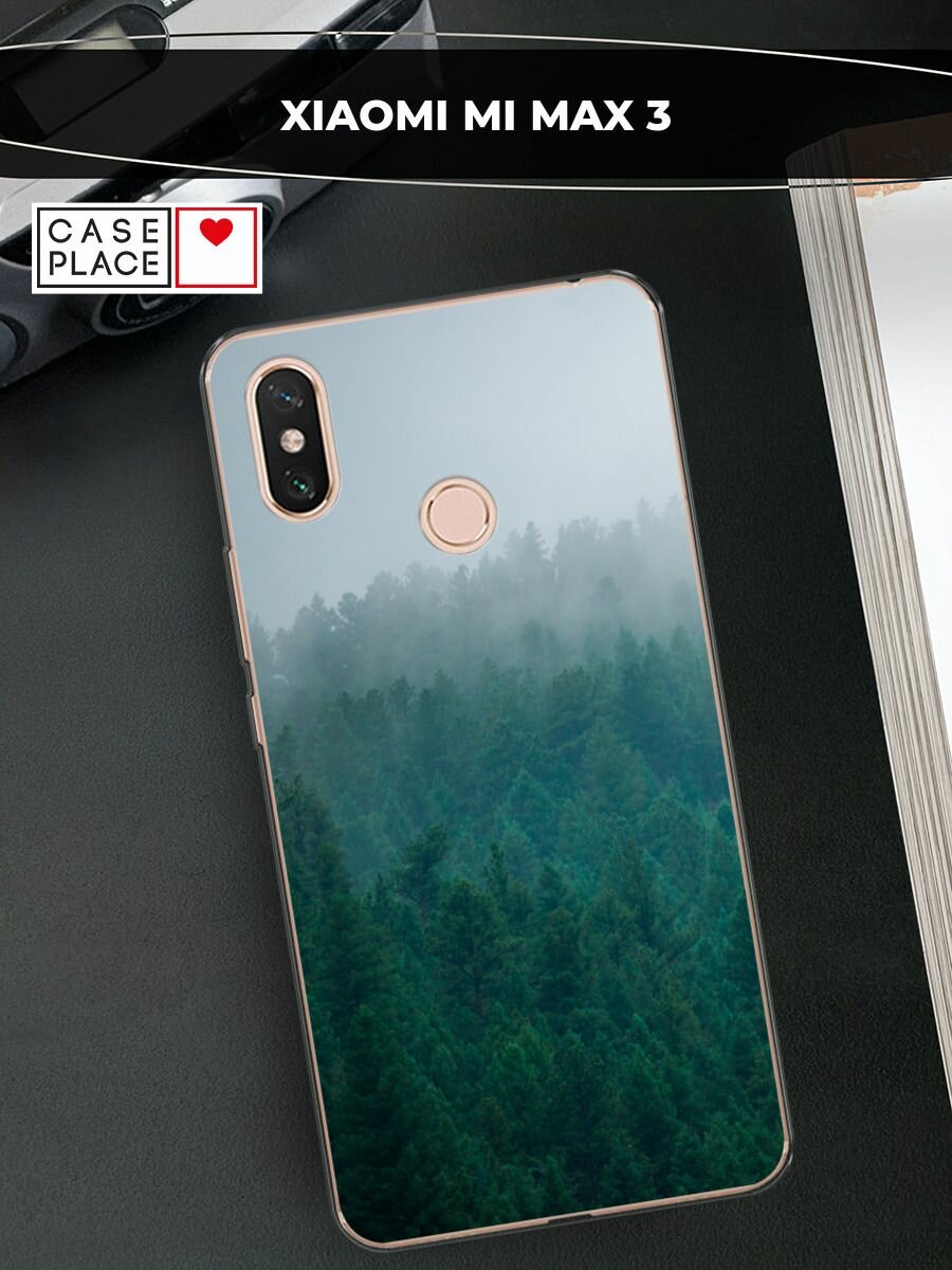 Чехол на Xiaomi Mi Max 3 / Сяоми Ми Макс 3 с принтом "Лес в облаках"