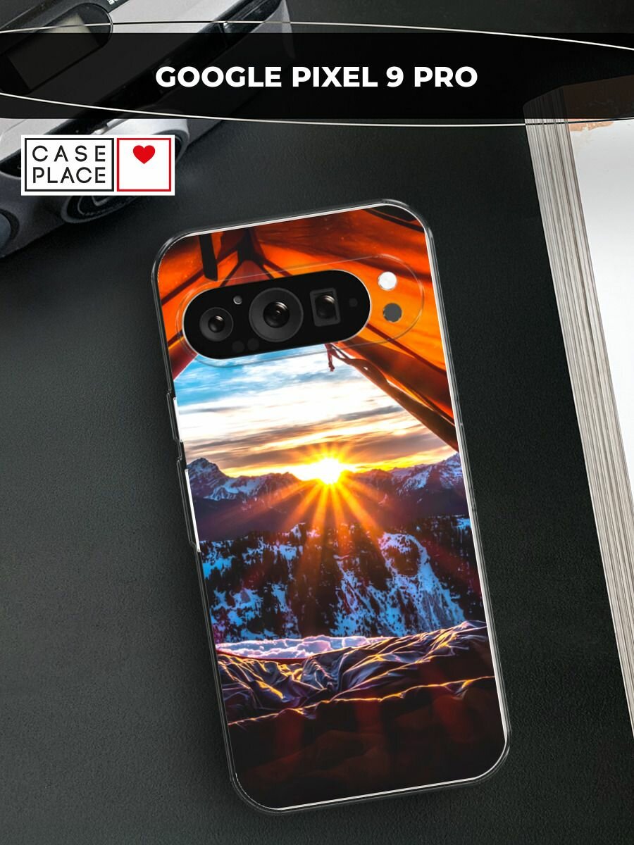 Чехол на Google Pixel 9 Pro / Гугл Пиксель 9 Про с принтом "Горы 7"