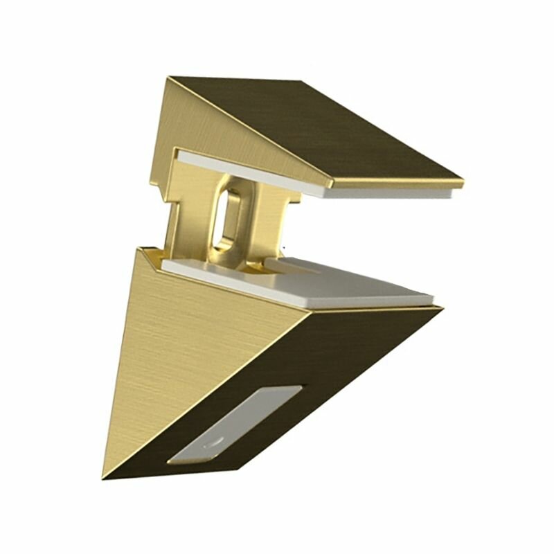 Регулируемое закаленное стекло, подвижная деревянная доска, диагональный кронштейн-матовое золото