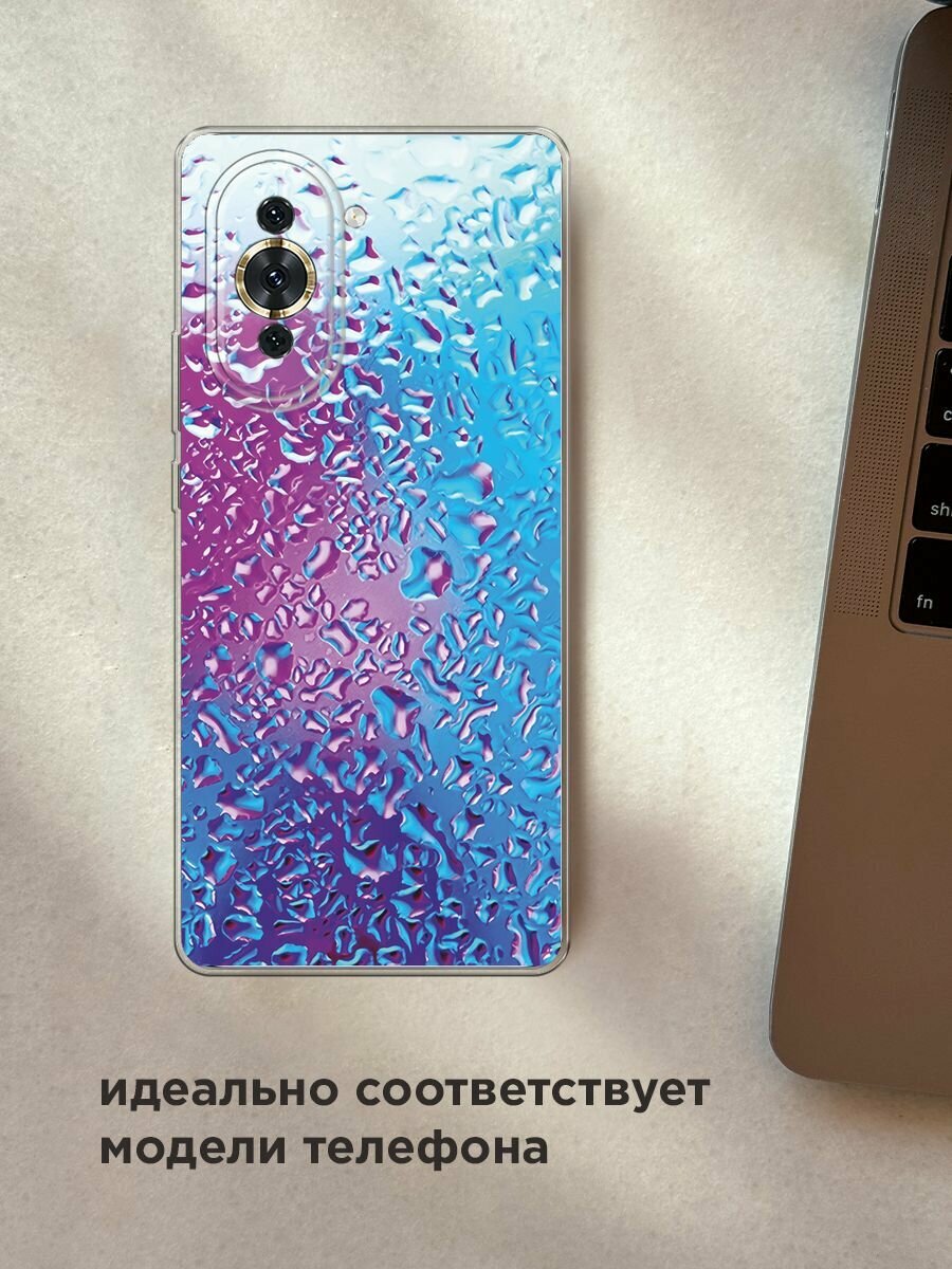 Чехол на Huawei Nova 10 / Хуавей Нова 10 с принтом "Капли на стекле" — фото 1