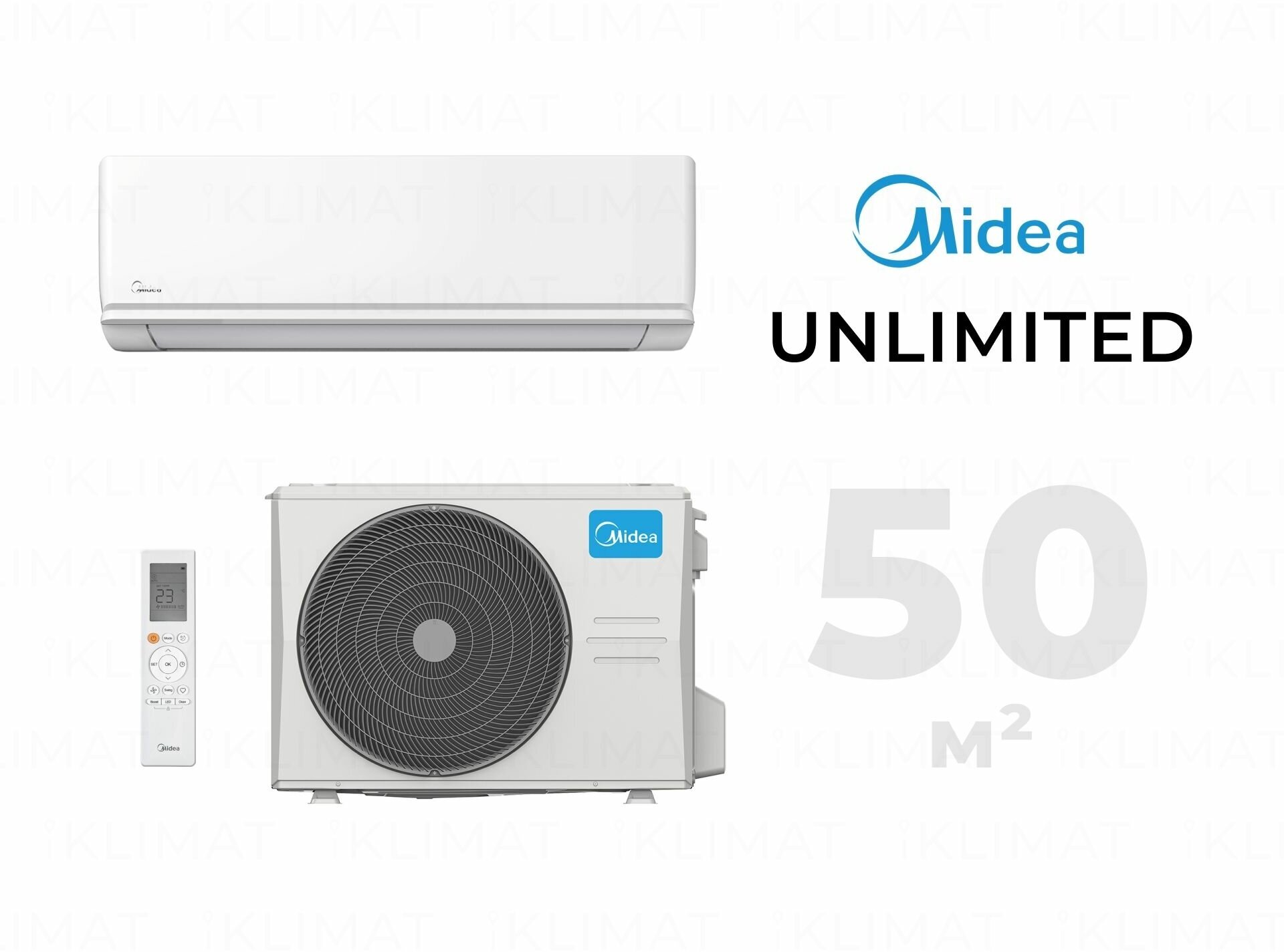 Настенная сплит-система Midea Unlimited MSAG2-18HRN1-I/MSAG2-18HRN1-O