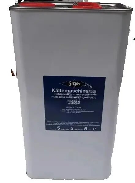 Холодильное масло компрессора Bitzer B5.2 5 B5.2 10 BSE32 5 R404A BSE32 10 R404A B100 10 BSE170 10 BSE170 5