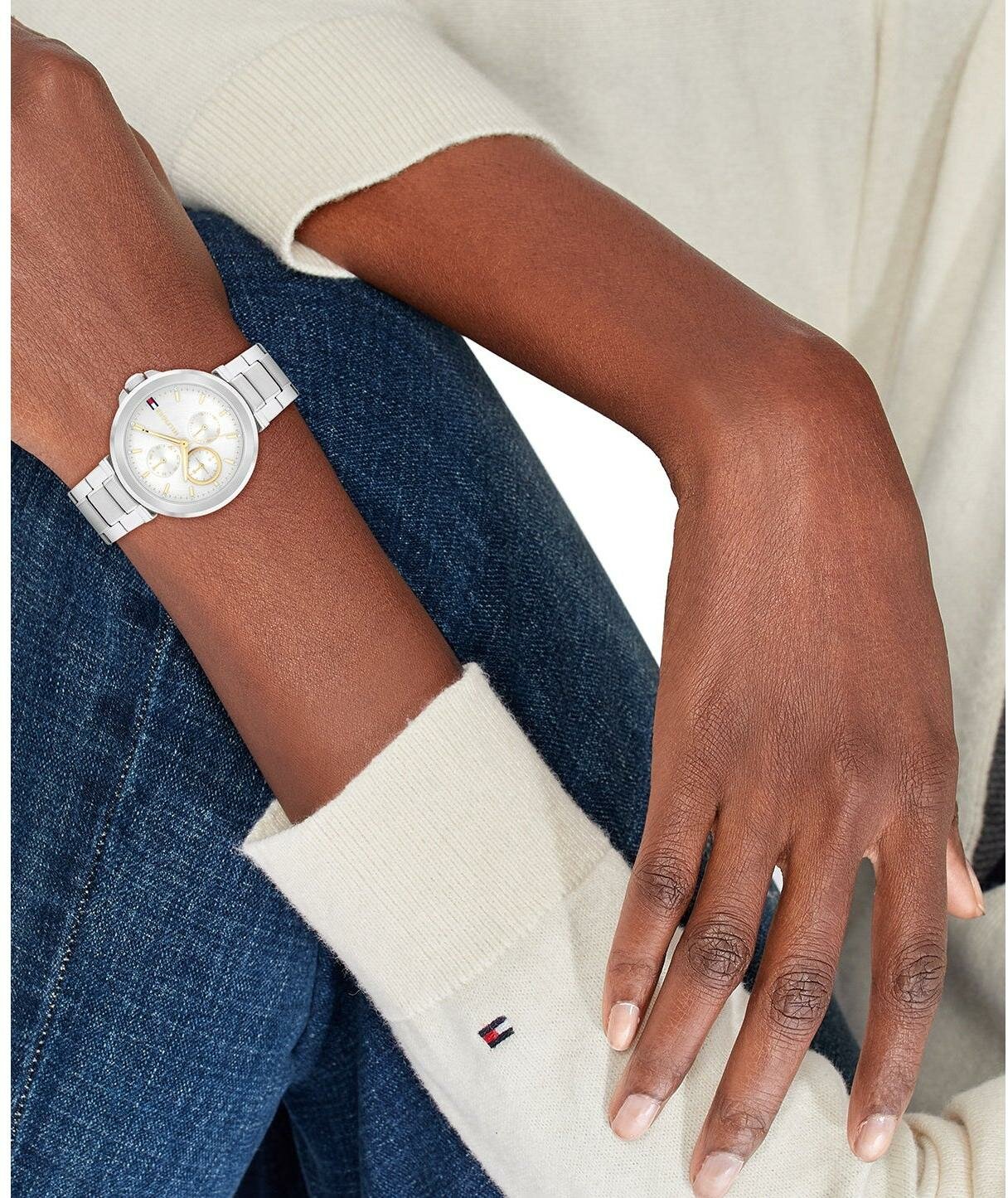 Наручные часы TOMMY HILFIGER, серебряный — фото 1