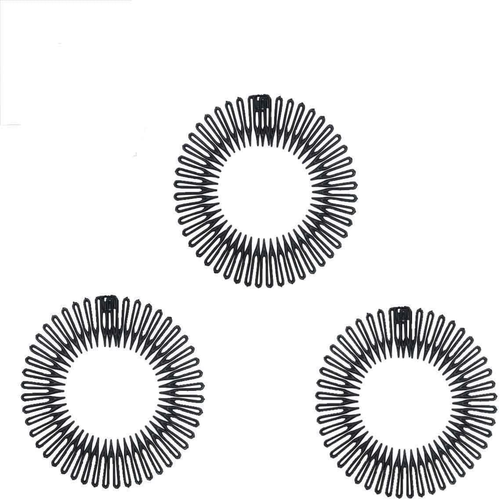 3-piece spring comb bangs soft insert comb broken hair finishing artifact spring insert comb design easy to fix bangs broken hair create neat hairstyle suitable for wigs DIY hairstyle good helper multi-color optional let hair no longer fly