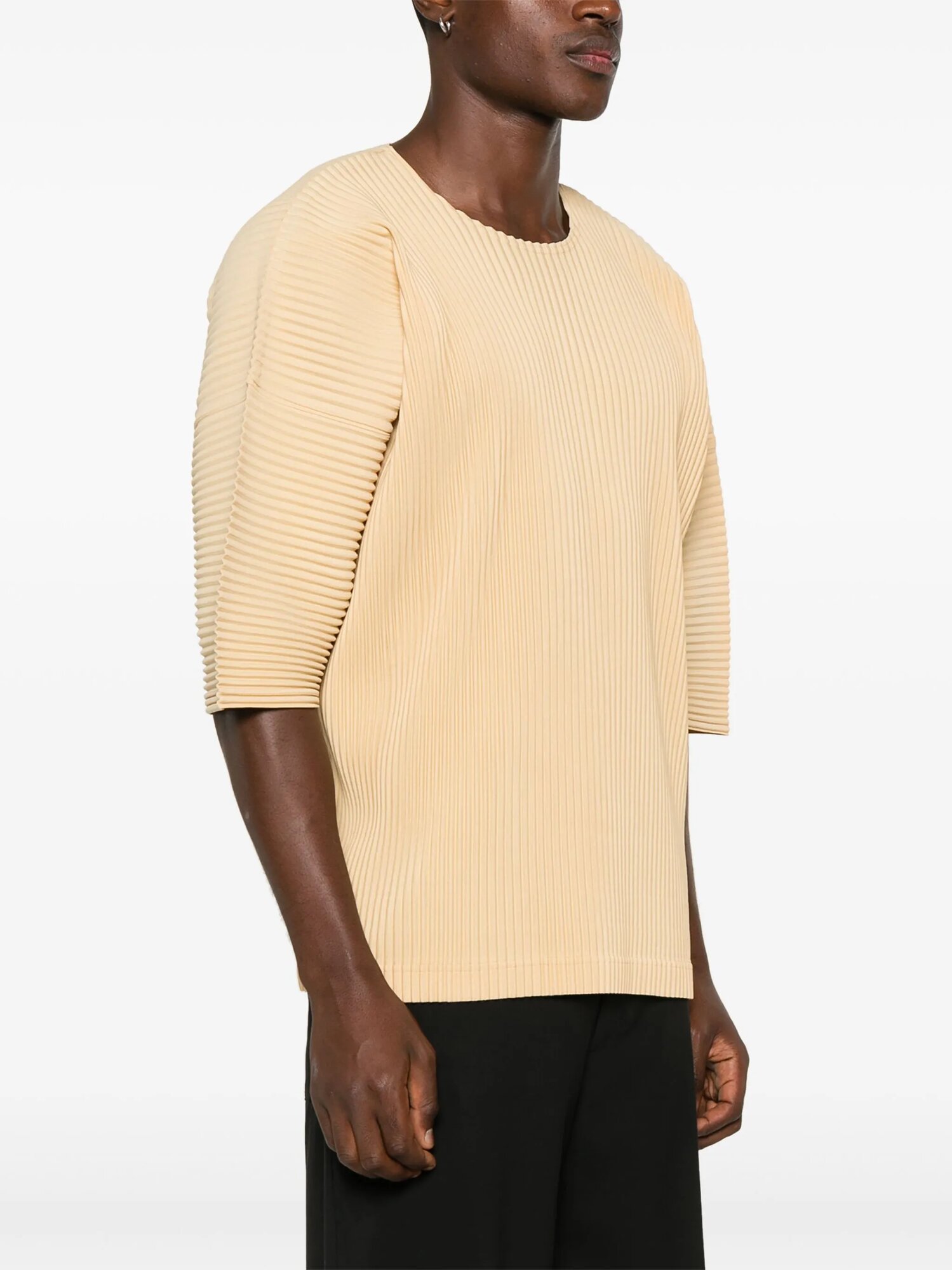 Футболка HOMME PLISSE ISSEY MIYAKE MC July, размер 4, коричневый — фото 1