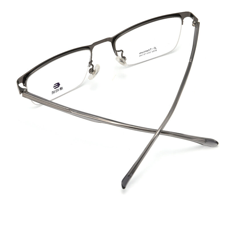 Cornstone Titanium Browline Eyeglass Frames Men's 53 — фото 1