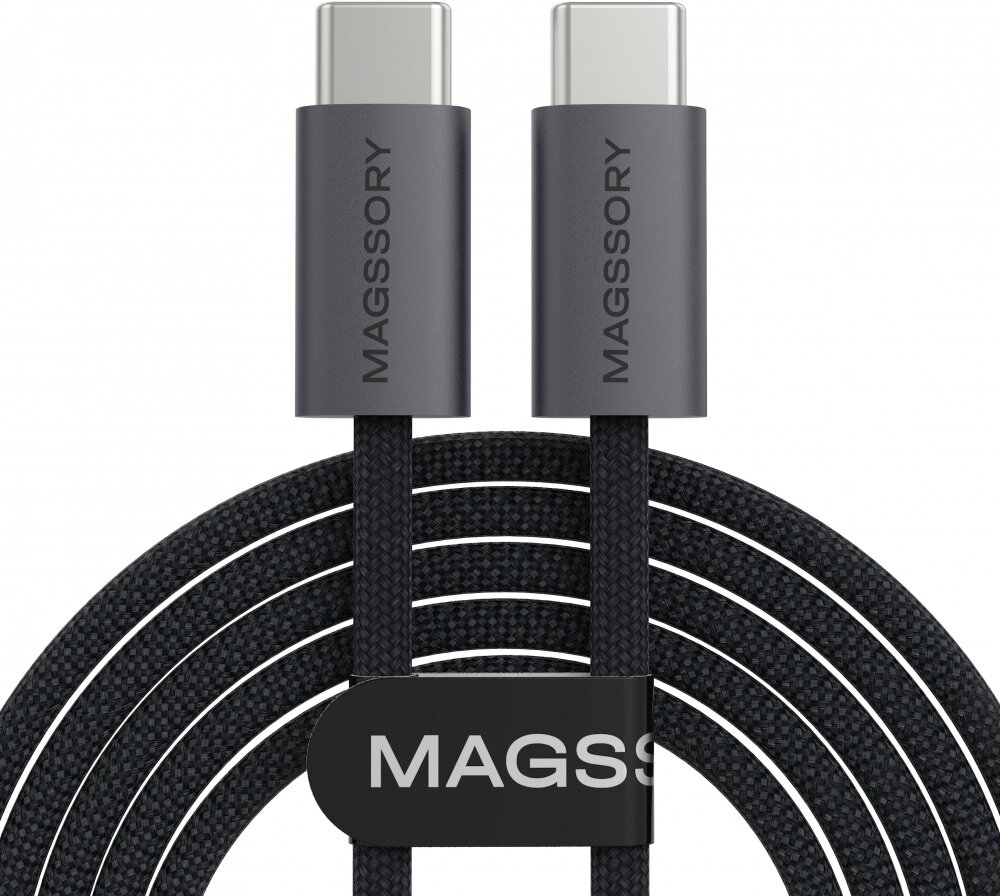 Кабель Magssory Line C 60W 2.4m USB-C Cable, Черный