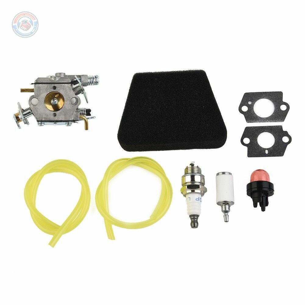 Комплект карбюратора для бензопилы Poulan 2250 2350 2375 2450 2550 222 262, полный набор с фильтрами и свечой, замена OEM 545081885