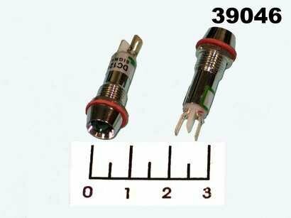 Лампа светодиодная 220V зеленая L-615-G (8мм)