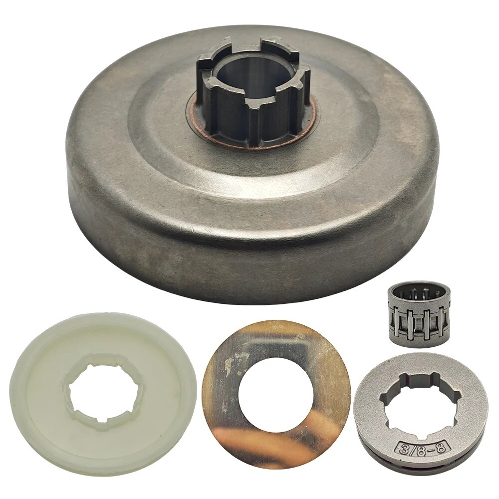 Барабан сцепления 3/8 8T, обод звездочки для Husqvarna 272 268 266 66 61, запасные части для бензопилы Motosierra Gasolina 501831504, 501831701