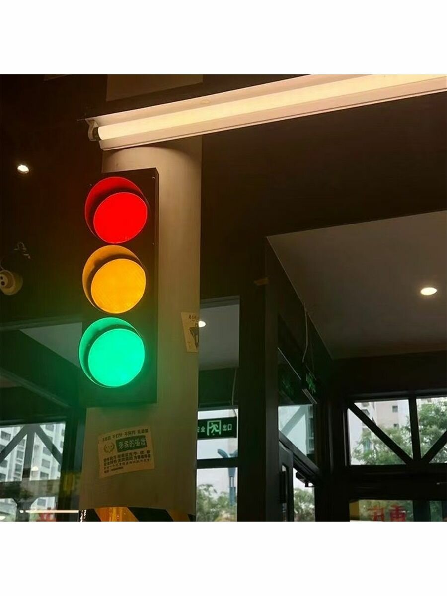 Светильник в стиле лофт, Светофор, Винтажный ночник, Красный зеленый сигнал, уличный светильник настенный, для декора бара, ресторана, гостиной