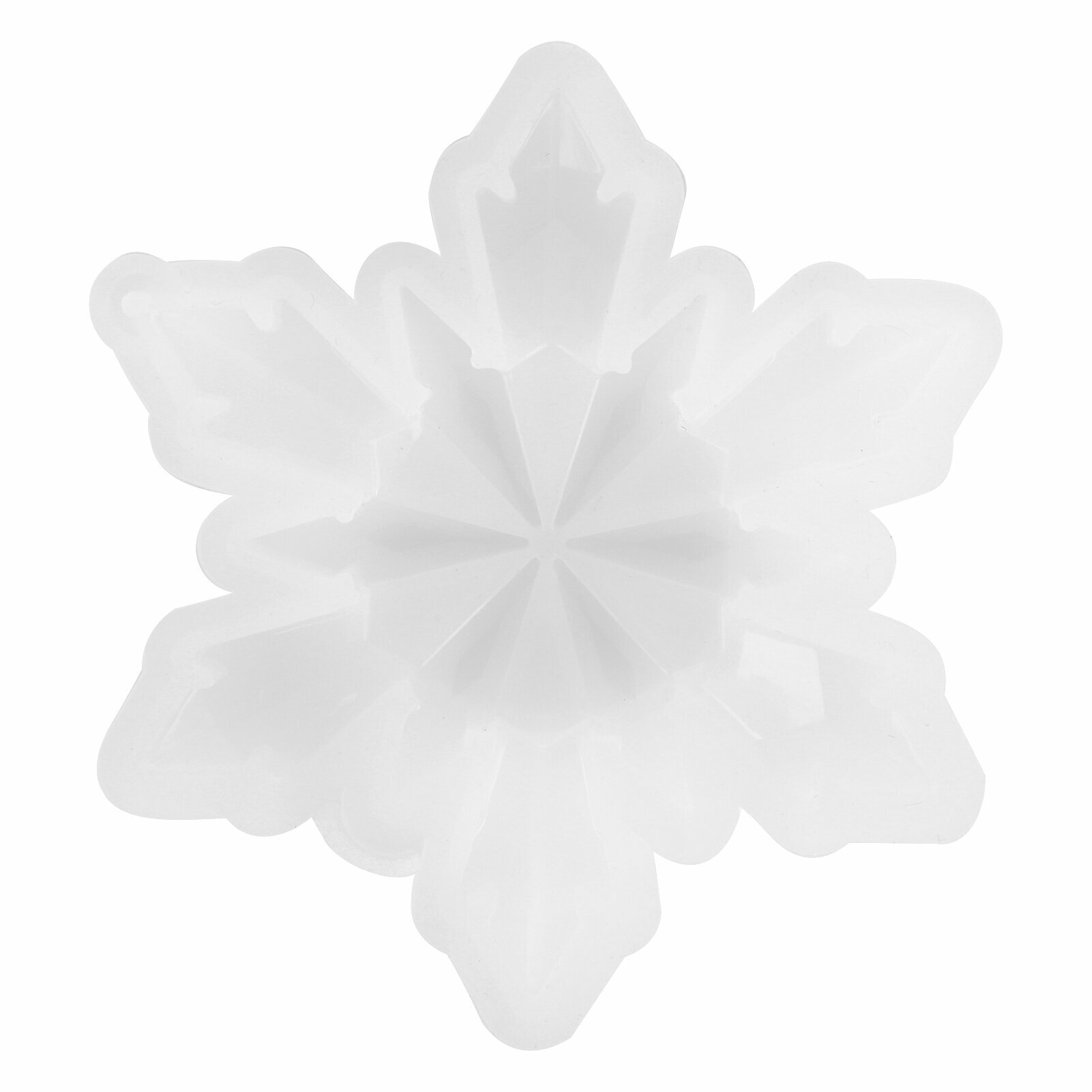 Силиконовая форма «Снежинка» для самостоятельного изготовления украшений и кулонов.