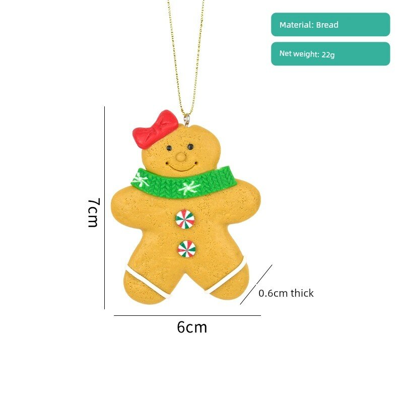 Скандинавский креативный керамический кулон в виде пряничного человечка из глины, мягкая глиняная поделка, украшение