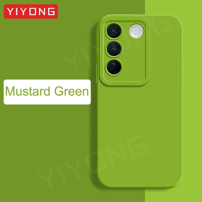 Чехол YIYONG для Vivo V27, зеленый, силикон