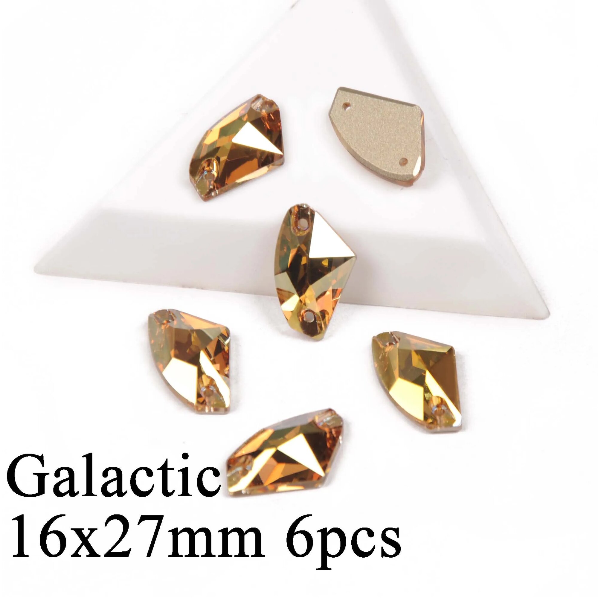 Стразы Galactic 16x27mm, 6шт