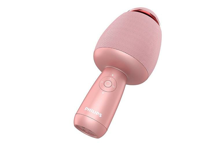 Микрофоны PHILIPS розовые, цвет: pink, высокое качество звука, идеальны для записи — фото 1