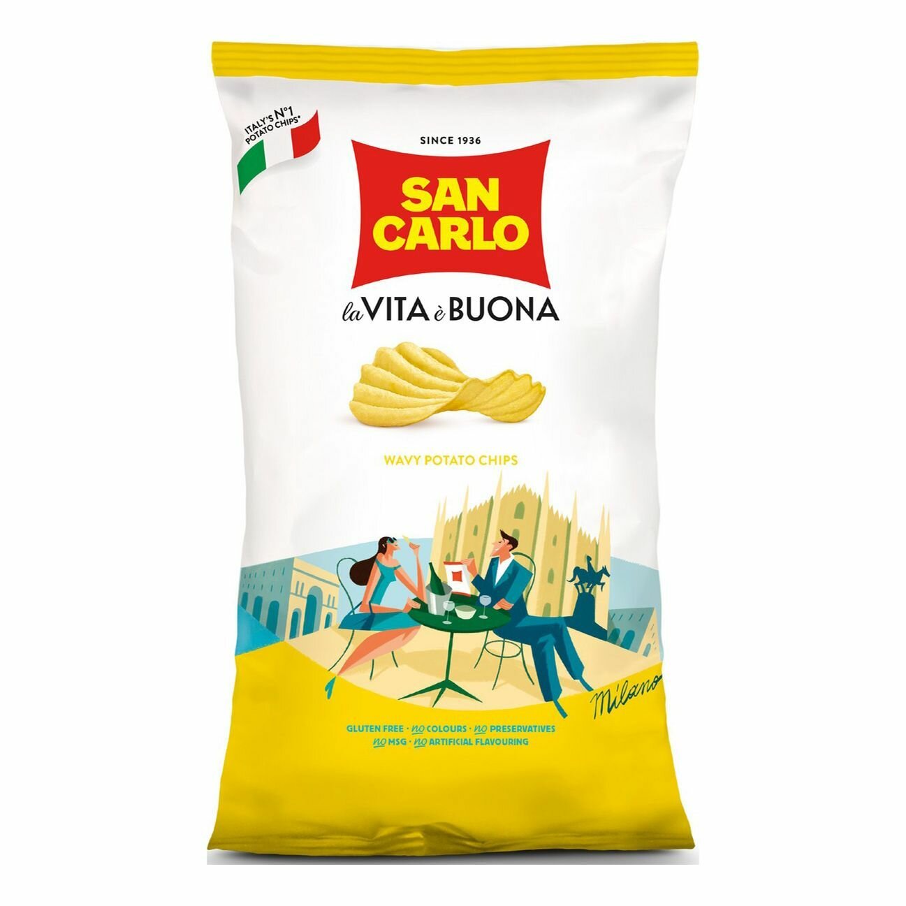 Чипсы картофельные San Carlo Croccante 180 г