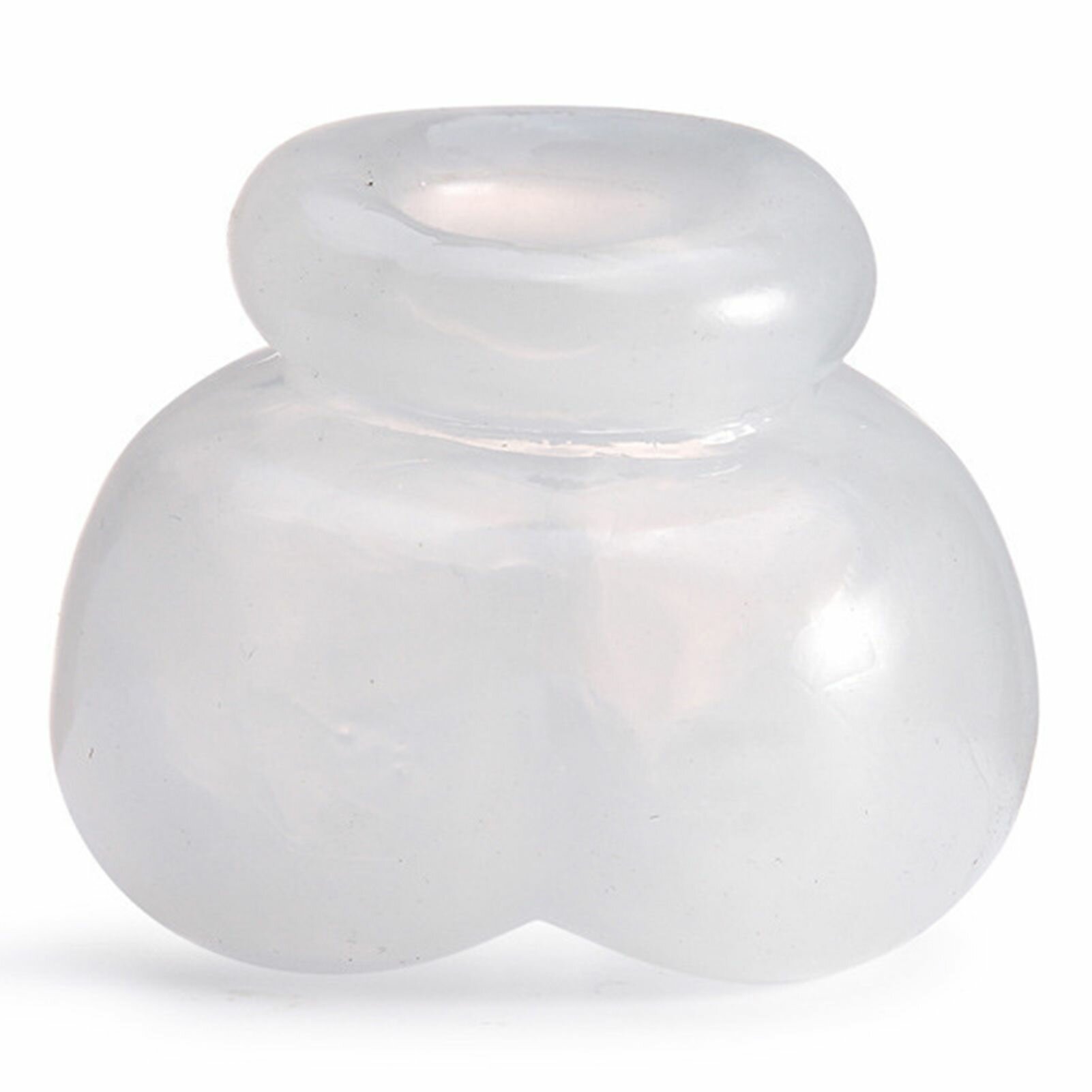 Мужской мешочек для мошонки с кольцом для яичек, белый