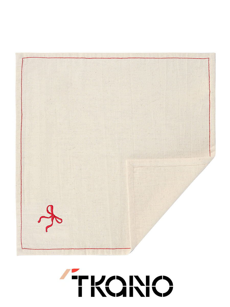 Салфетка сервировочная Tkano Essential Fancy Bows, беж, 45х45см