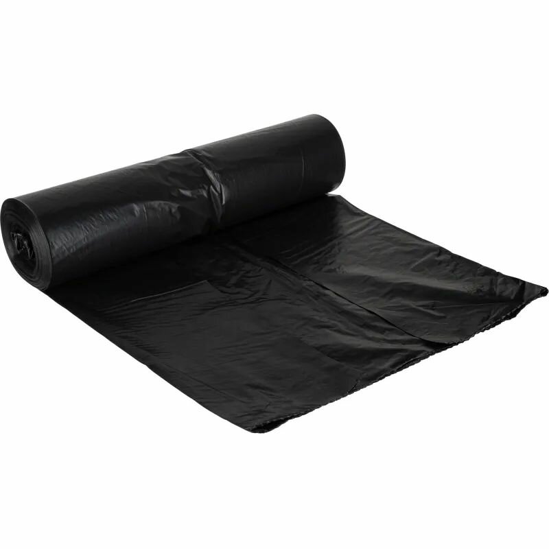 Мешки для мусора 240л, 112 х 140см 10шт/рул 30мкм (ПВД) (чер.)