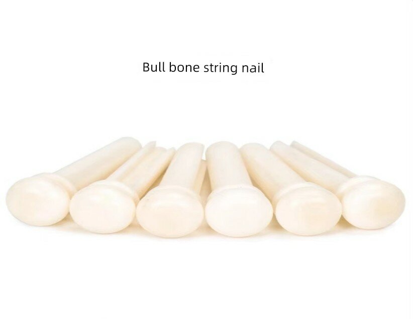 Народная гитара, фиксированная струна, конус, коровья кость, черное дерево, пресс для струн, аксессуары для гитары,