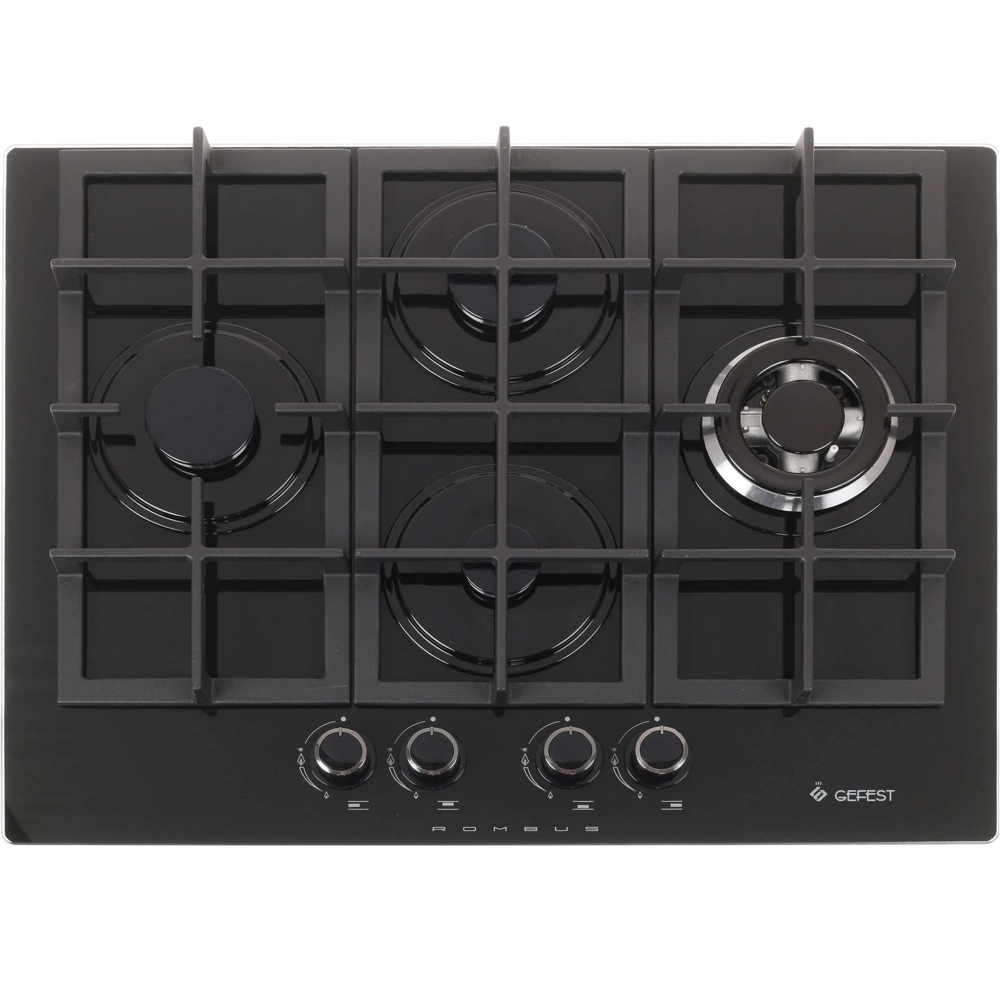 Встраиваемая варочная поверхность Гефест ПВГ 2231-01 Р3 газовая, 4 конфорки, закаленное стекло