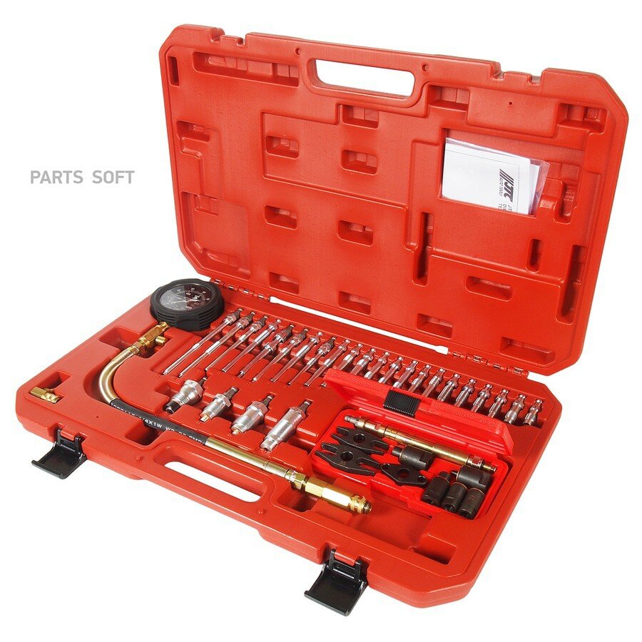 Компрессометр дизель с адаптерами 37 предметов JTC от официального дистрибьютора, JTC, артикул JTC4302