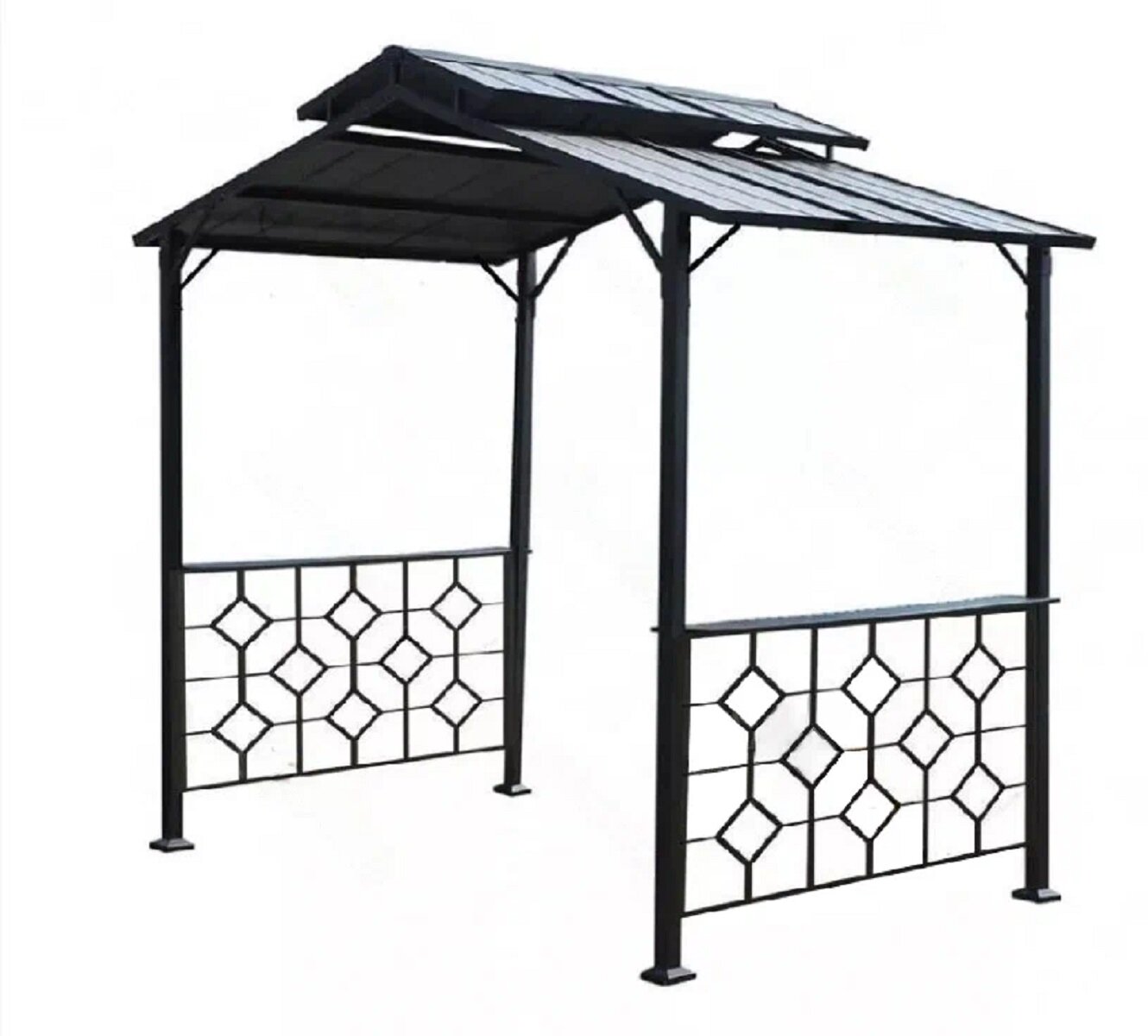 Навес для мангала и гриля Робус, цельносварной, 150 х 125 х 230 см