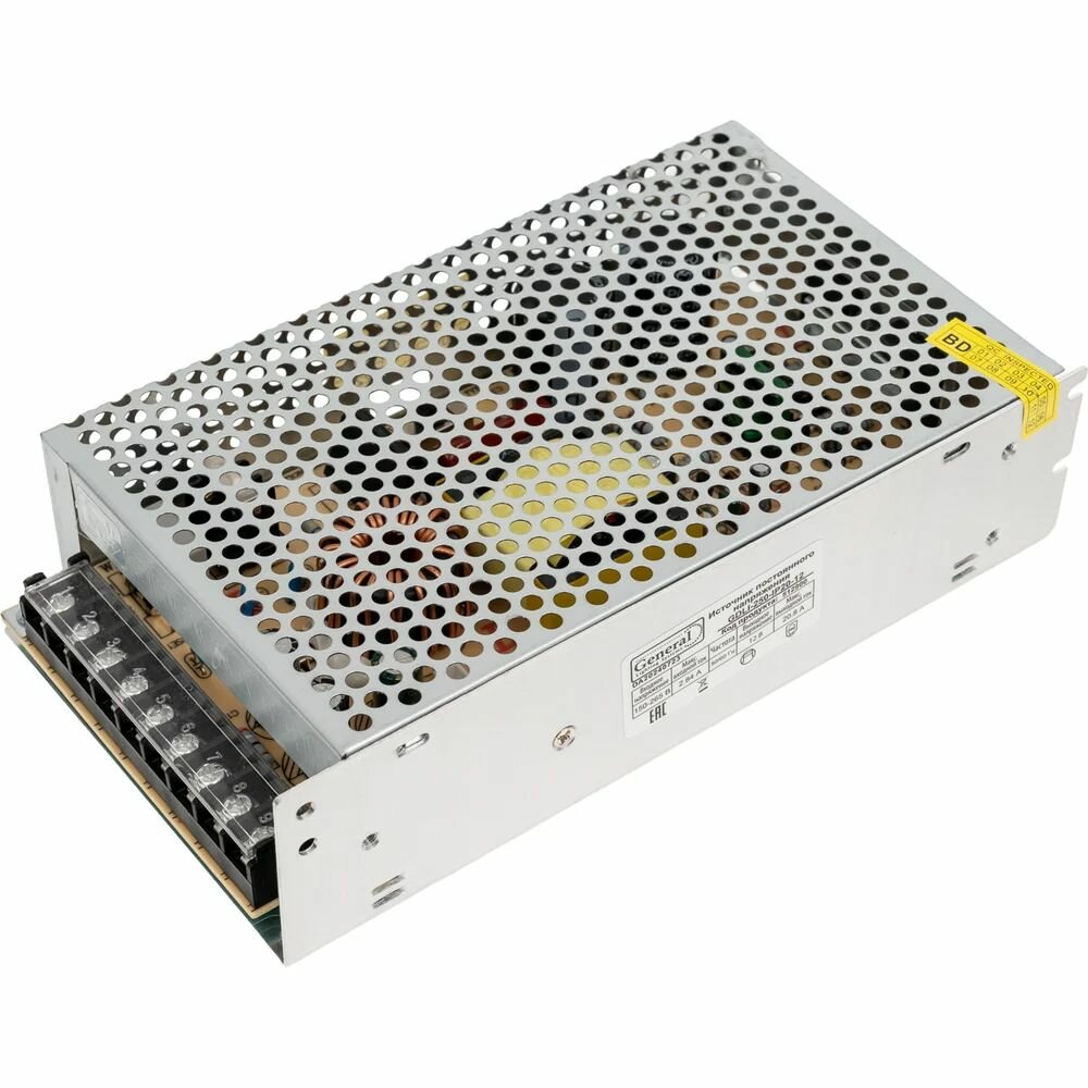 Драйвер для светодиодной ленты General Lighting Systems 250Вт 12В IP20 GDLI-250-IP20-12 512900