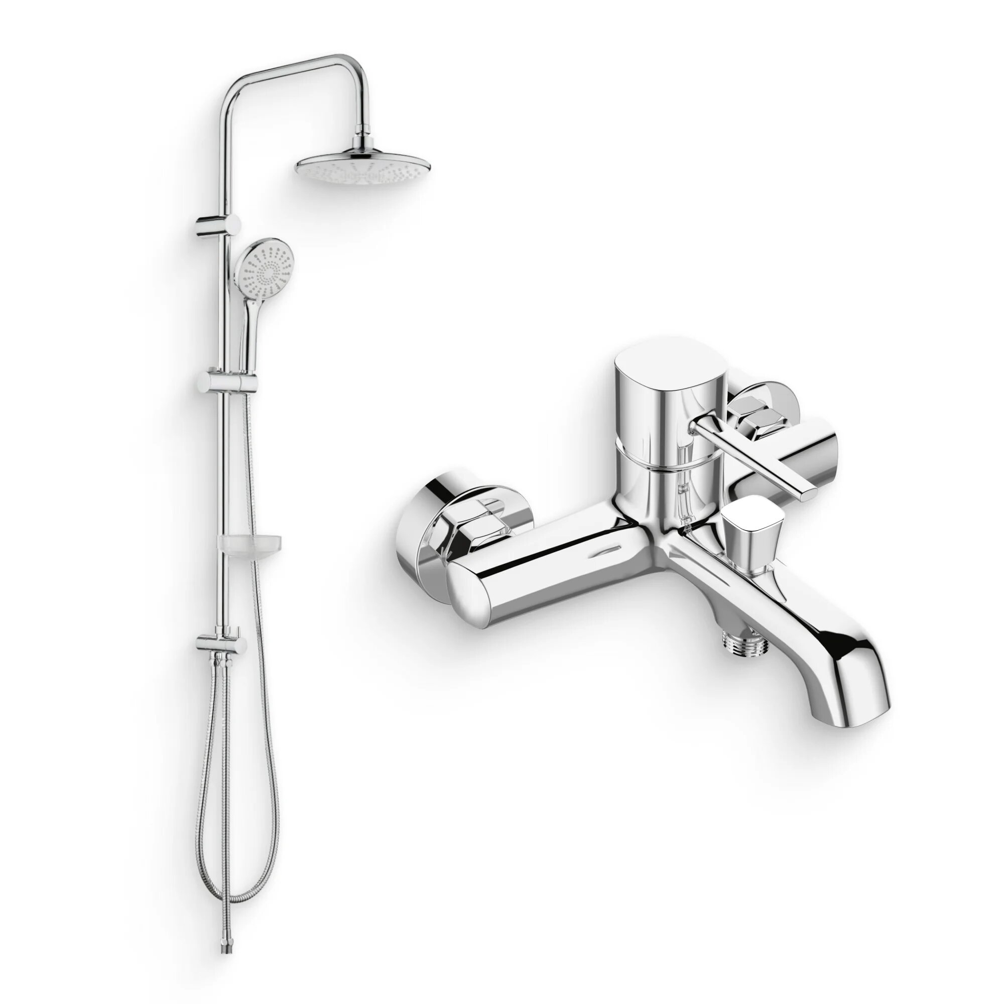 Душевой комплект Смеситель Orange Karl Karl M05-100cr / Стойка S06cr