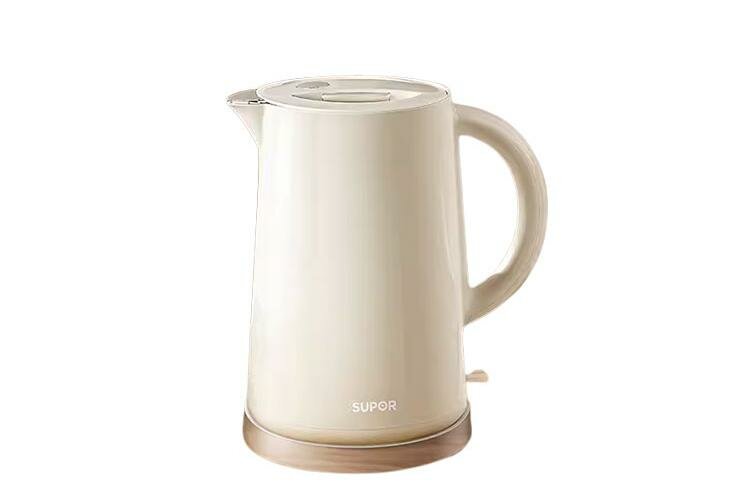 Электрический чайник SUPOR SW 15FQ01A, 1,5 л, из нержавеющей стали, beige yellow, защита от переливa