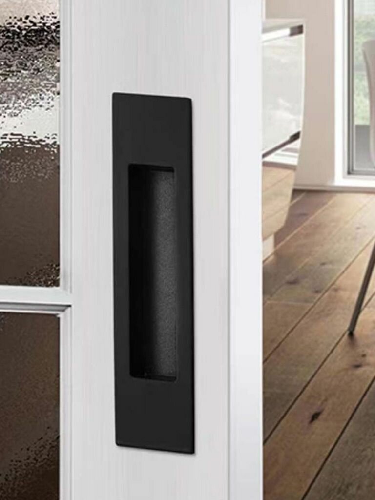 160 45 мм Прямоугольная дверная ручка для скрытого монтажа Простая деревянная дверная ручка