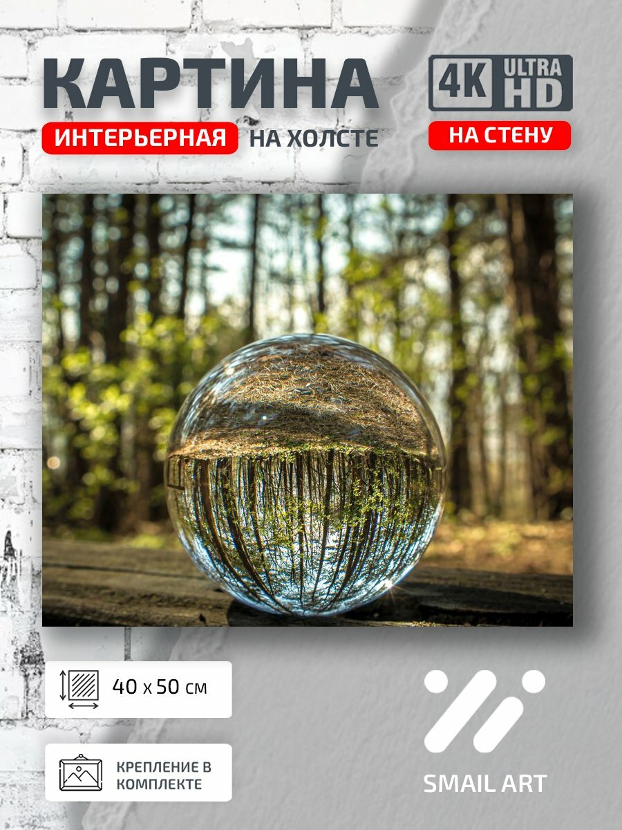 Картина на холсте интерьерная 40 на 50 на стену Деревья Mood для гостиной атмосфера декор