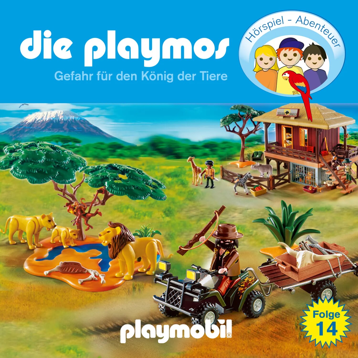 Die Playmos - Das Original Playmobil Hörspiel, Folge 14: Gefahr für den König der Tiere [Аудиокнига]