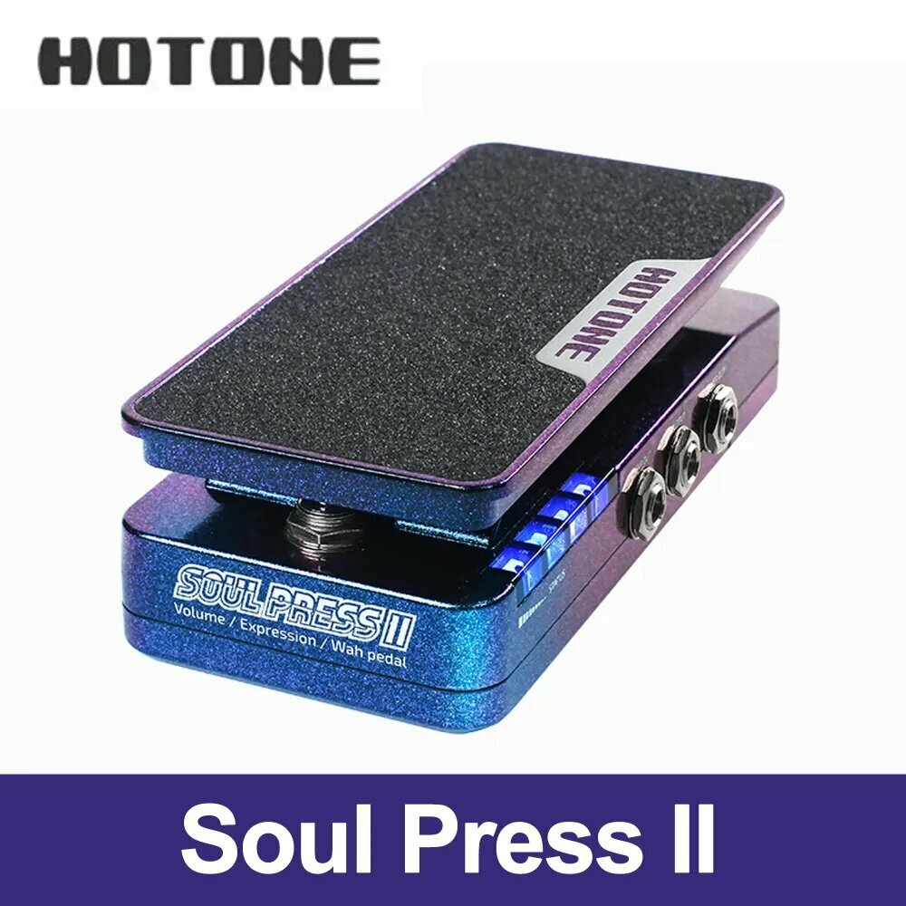 HOTONE Soul Press II Wah Active Volume Passive Expression Педаль эффектов для гитары Переключаемая