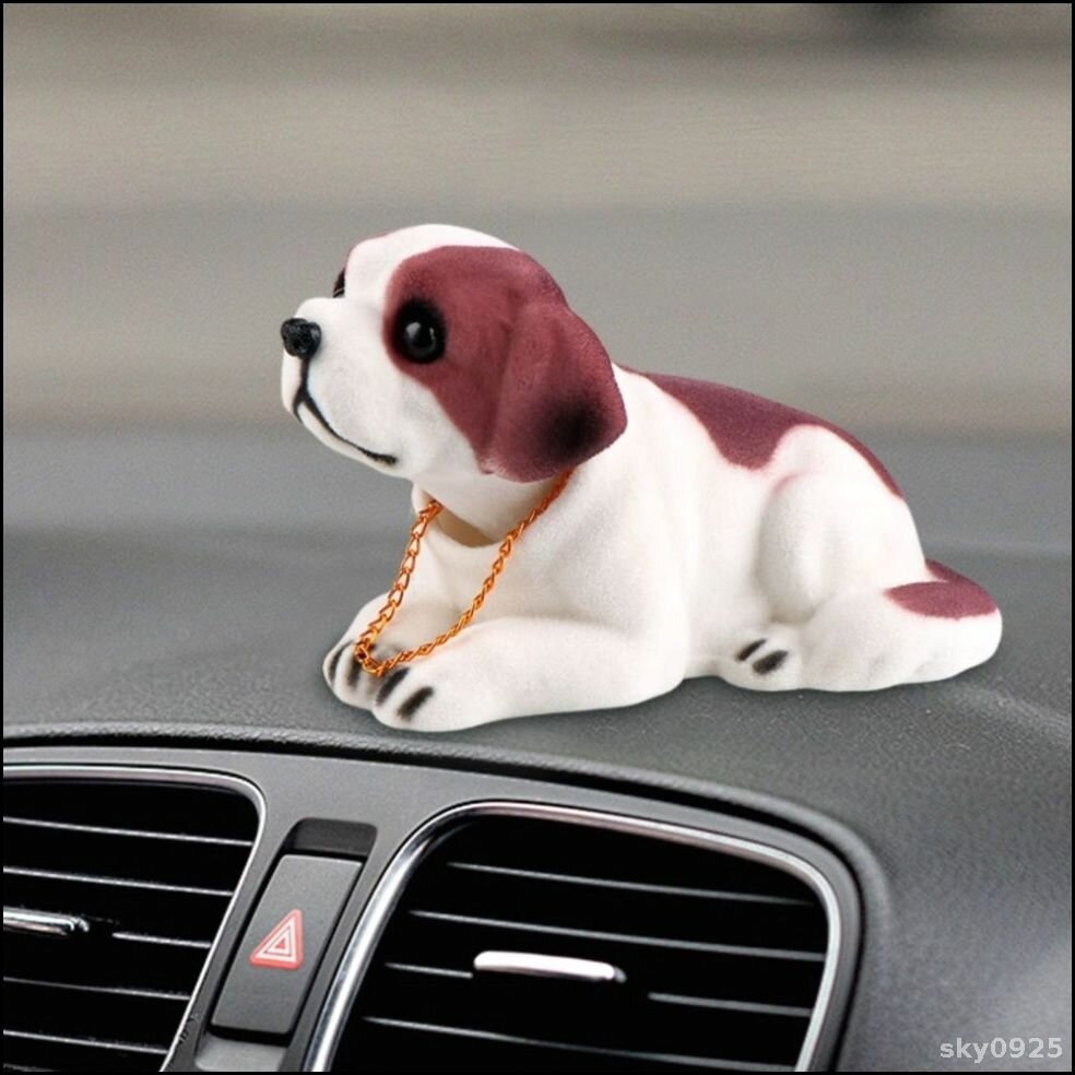 Эксклюзивный кивающий декор для панели автомобиля в виде собаки