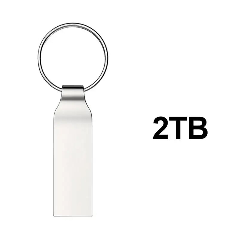 Новый флэш-накопитель USB 3.2 емкостью 2 ТБ, высокоскоростной металлический U-диск, память TypeC, водонепроницаемый SSD-накопитель для ПК, телефона, передача данных, портативный