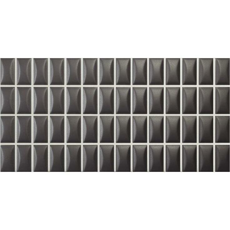 Керамическая плитка WOW 3D Bars 135548 12,5x25 Матовая Черный