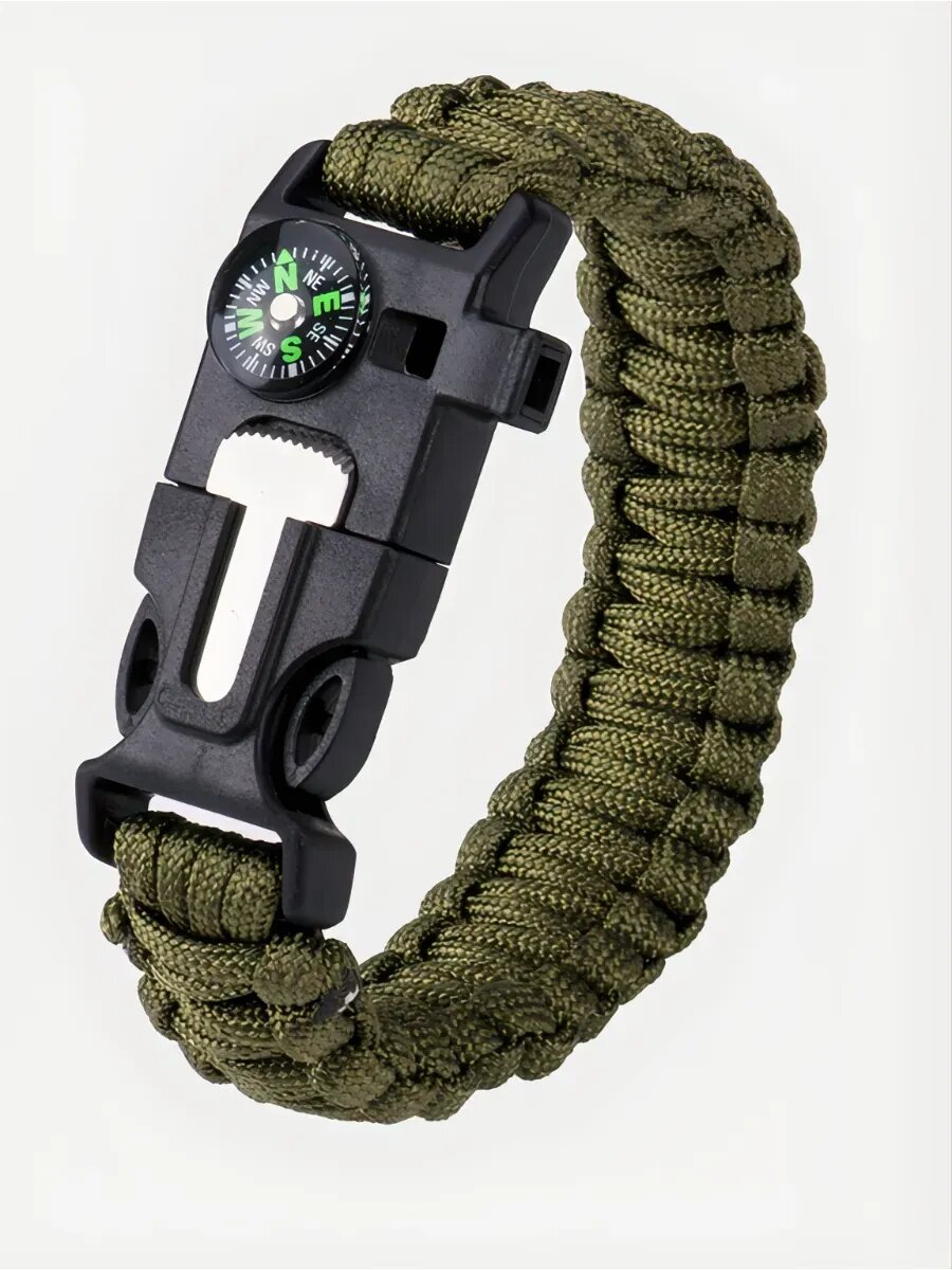Тактический многофункциональный браслет-паракорд